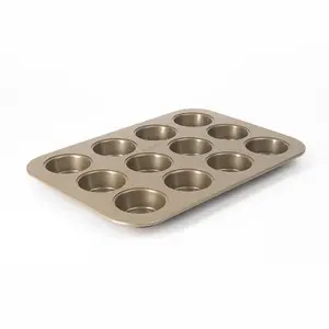 CUISIPRO 12-cup Steel Nonstick Muffin Baking Pan