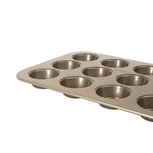CUISIPRO 12-cup Steel Nonstick Muffin Baking Pan