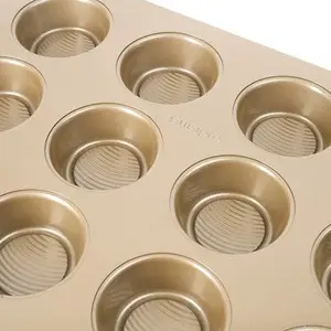CUISIPRO 12-cup Steel Nonstick Muffin Baking Pan