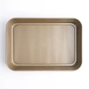 CUISIPRO 15.5 X 11-inch Rectangular Steel Nonstick Roasting Pan - Brown