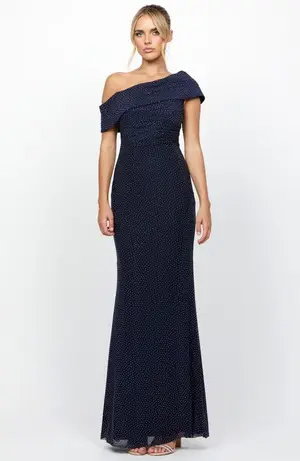BARIANO Tindra Asymmetric Maxi Gown