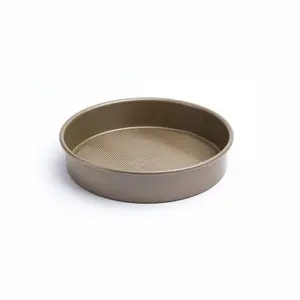 CUISIPRO 9.5 X 2-inch Round Steel Nonstick Baking And Cake Pan - Brown