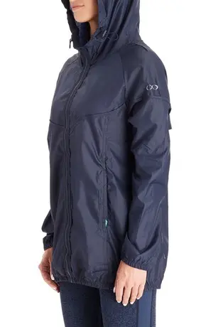 MODERN ETERNITY Waterproof 3-in-1 Maternity Windbreaker - Navy