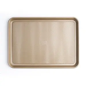 CUISIPRO 17.5 X 11.75-inch Rectangular Steel Nonstick Baking Sheet Pan - Brown