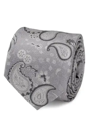 CUFFLINKS, INC. Paisley Silk Jacquard Tie - Gray