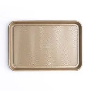 CUISIPRO 13.5 X 9.5-inch Rectangular Steel Nonstick Baking Sheet Pan - Brown