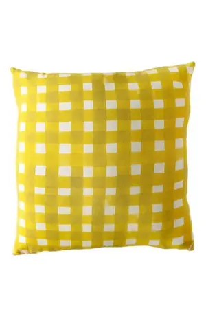 GOLDIE HOME Cross-hatch Pillow - Yellow