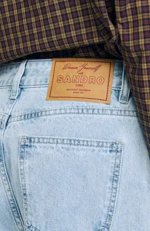 Sandro Straight-leg Wide Jeans