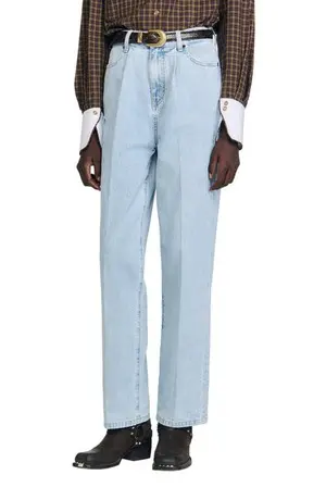 Sandro Straight-leg Wide Jeans