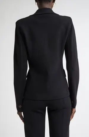 St. John Harper One-button Knit Jacket - Black