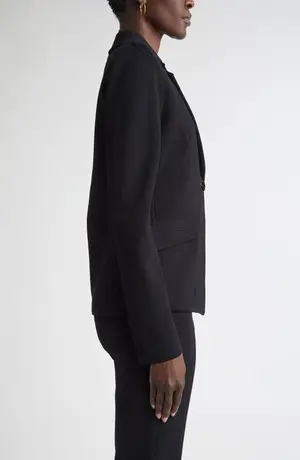 St. John Harper One-button Knit Jacket - Black