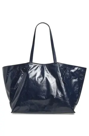 Proenza Schouler Crinkled Leather Tote - Navy