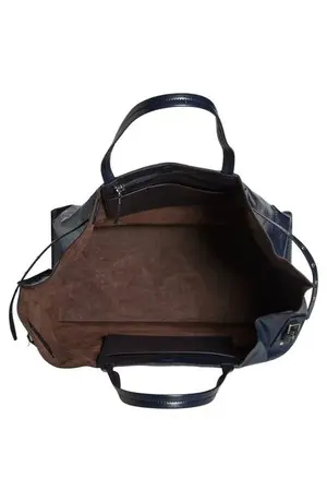 Proenza Schouler Crinkled Leather Tote - Navy