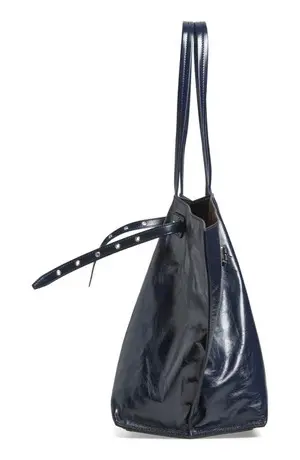 Proenza Schouler Crinkled Leather Tote - Navy