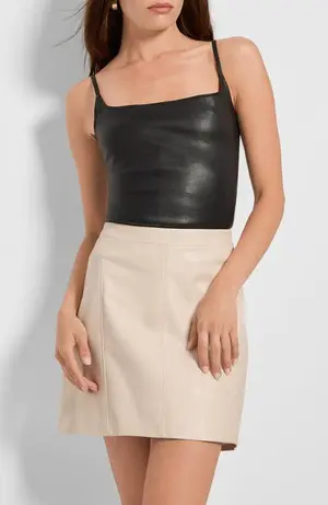 AS By DF Ainsley Recycled Leather Mini Skirt