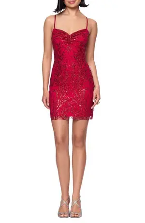 BLONDIE NITES Glitter Minidress
