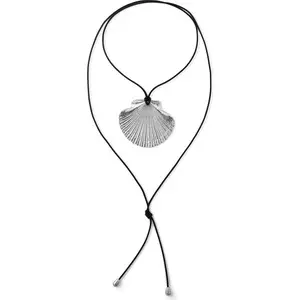 Éliou Shell Wrap Necklace - Silver Plated