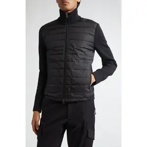 Moncler Maglia Mixed Media Cardigan - Black/black