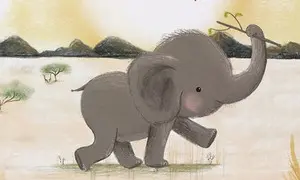 JELLYCAT Smudge The Littlest Elephant' Board Book
