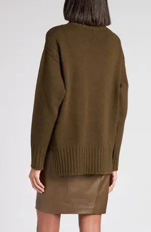 TOM FORD Wool-cotton Mock Neck Sweater