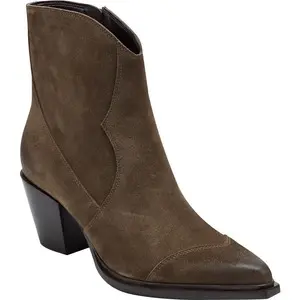 Marc Fisher Giulie Cap Toe Bootie - Dark Green