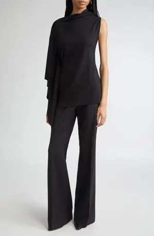 Sportmax Fiorella Asymmetric Jersey Top