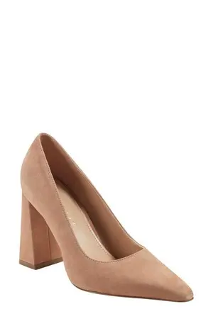 Marc Fisher Minny Pointed Toe Pump - Medium Natural
