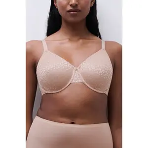 Chantelle Magique Underwire Back Smoothing Minimizer Bra - Rose
