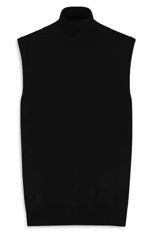Sportmax Vertigo Sleeveless Virgin Wool Sweater - Black