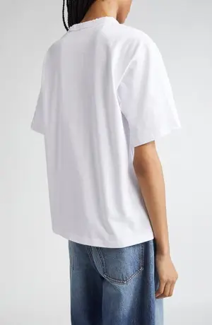 Sportmax Oblato Chain Embellished T-shirt - Optical White