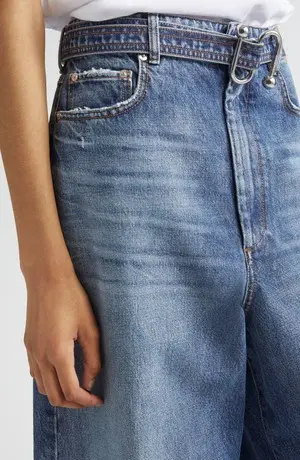 Sportmax Procida Belted Wide Leg Jeans