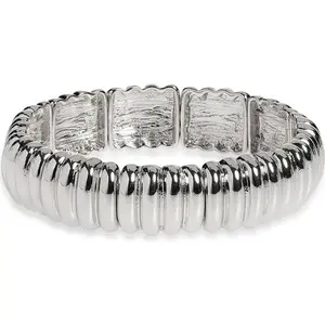 Nordstrom Puffy Stretch Bracelet - Silver