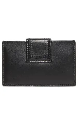 Jacquemus The Bambino Leather Card Case - Black