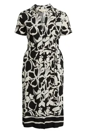 MELLODAY Printed Shirtdress