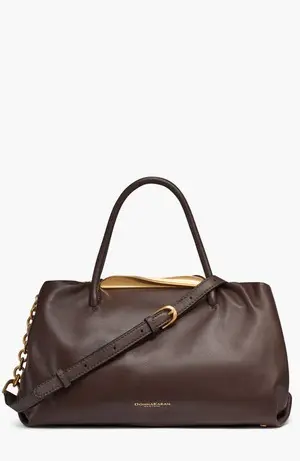 Donna Karan New York Poplin Small Satchel - Umber