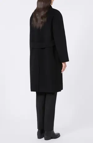 Max Mara Zenone Virgin Wool Coat - Black
