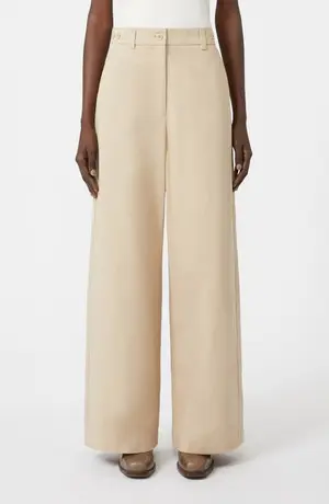 Max Mara Alfeo Wide-leg Cotton Pants