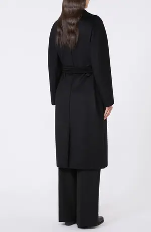 Max Mara Resina Double-breasted Wool Coat - Black
