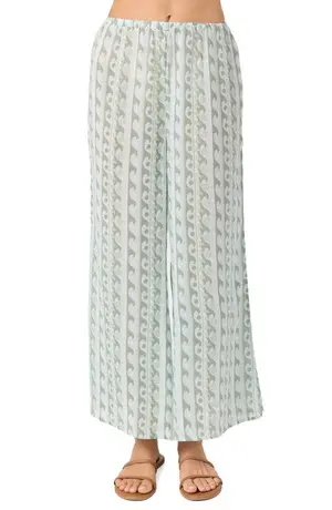 O'Neill Regina Cotton Blend Gauze Cover-up Pants - Starlight Blue