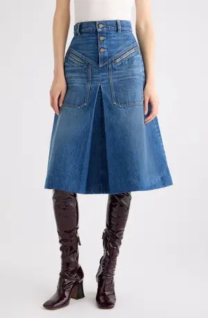 Women's A-Line Denim Skirts