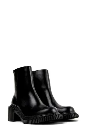 Camper Pix London Zip Up Boots - Black