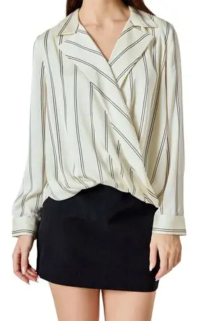 Endless Rose Stripe Wrap Top