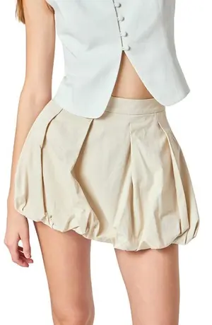 Endless Rose Bubble Hem Cotton Skort