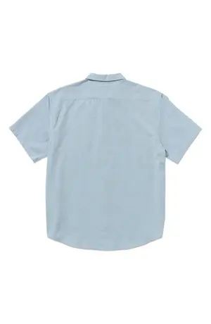 BILLABONG All Day Short Sleeve Button-down Shirt - Powder Blue