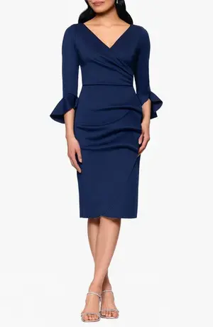 Betsy & Adam 3/4 Sleeve Cocktail Dresses
