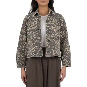 Kut From The Kloth Printed Denim Jacket