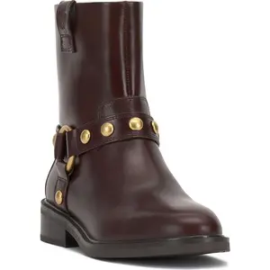 Vince Camuto Amais Moto Boots - Rich Mahogan