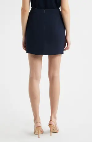 BOSS Wrap Front Mini Skirt