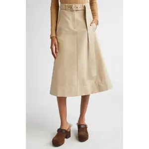 Women's Belted Midi Skirts