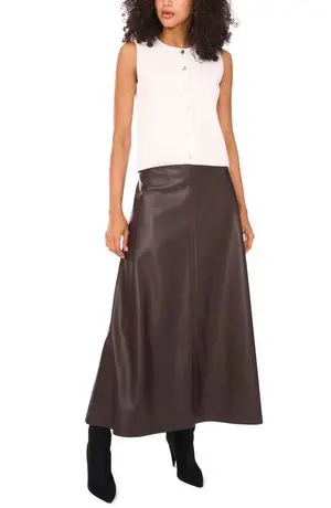 Vince Camuto Sleeveless Button Sweater